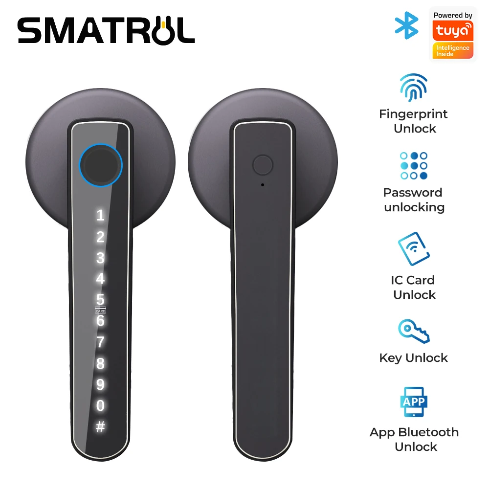 WIFI Smart Door Lock Fingerprint BLE Digital Doorlock Electronic ...