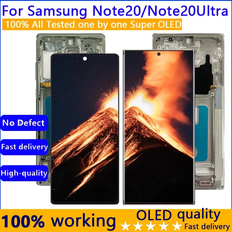 Amoled Note 20 Ultra Display OLED for Samsung Galaxy Note 20 N980F N985 ...