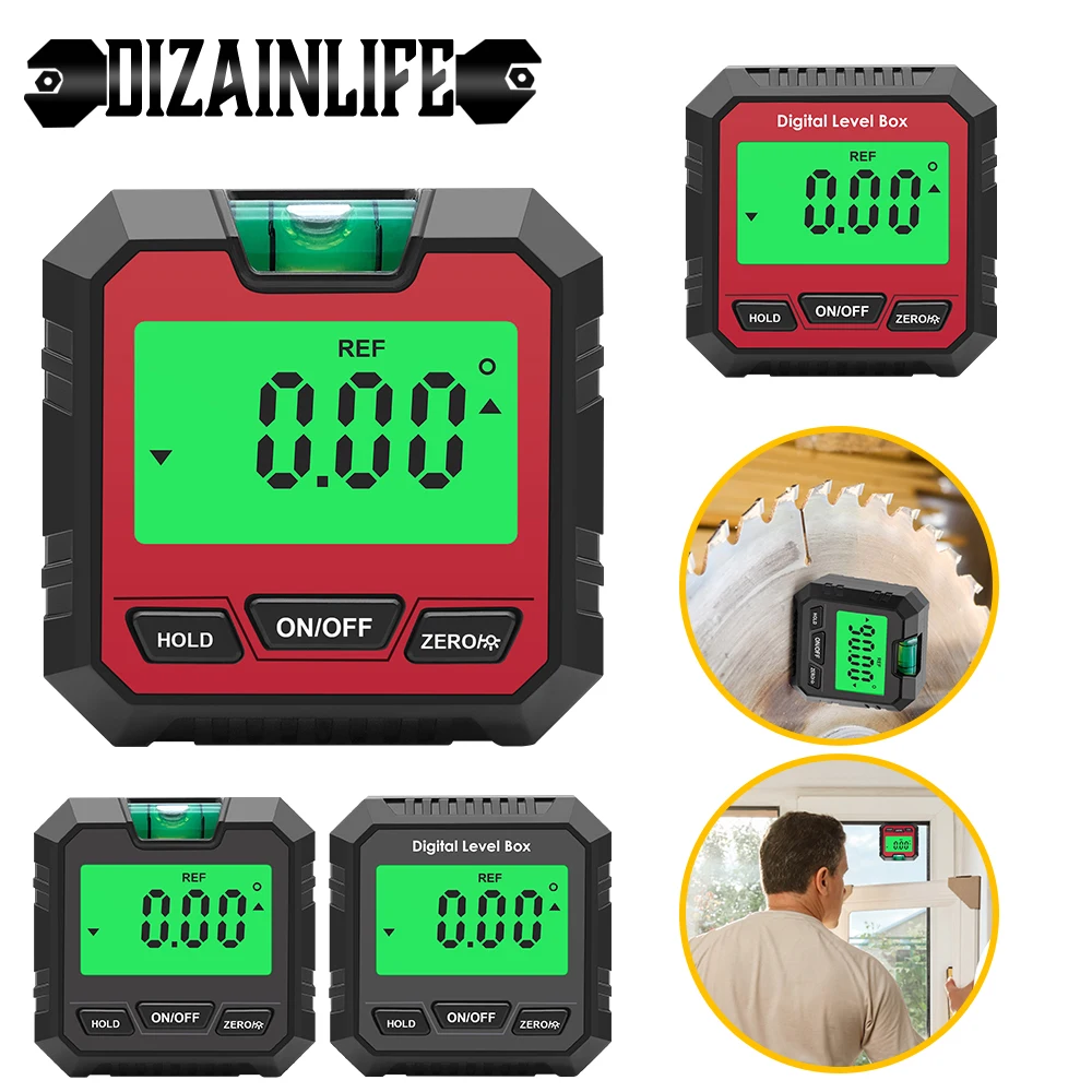 Precision-Digital-Inclinometer-Angle-Meter-Magnetic-Spirit-Level-Angle ...
