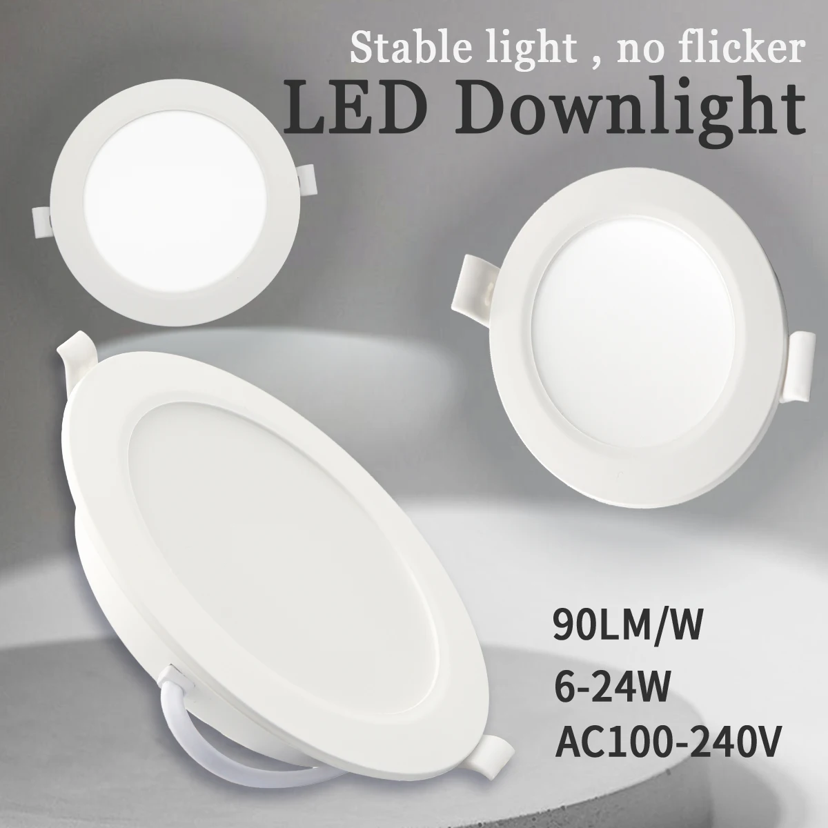 10pcs Recessed Led Downlight Hight Power 24W 20W 14W 17W 6W 120V 220V ...