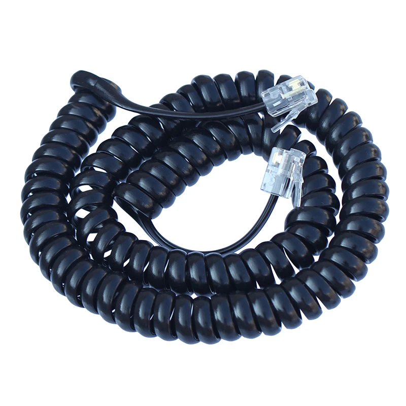50cm to 150cm Spring Retractable RJ11 Telephone Handle Wire Anti ...