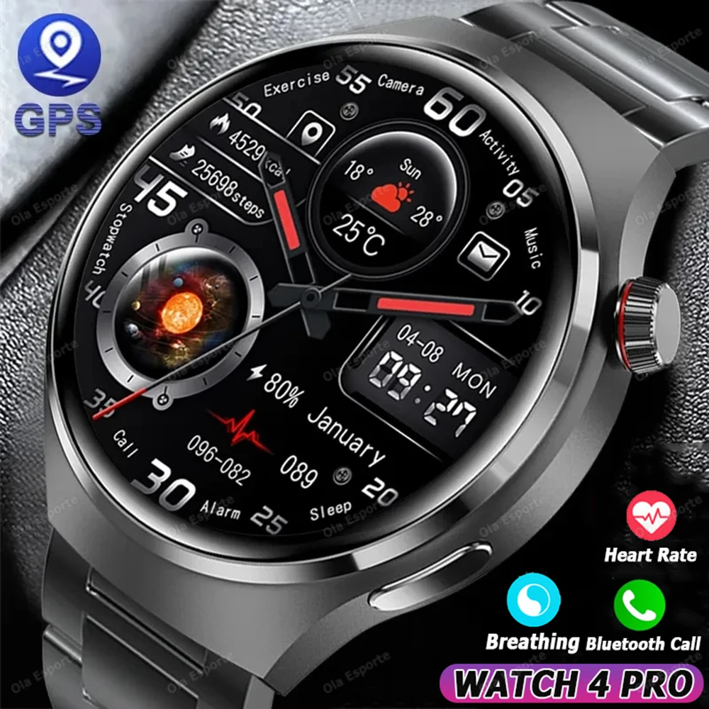 New-Watch4-Pro-Smartwatch-For-Huawei-Men-Women-AMOLED-Watch-BT-Call ...