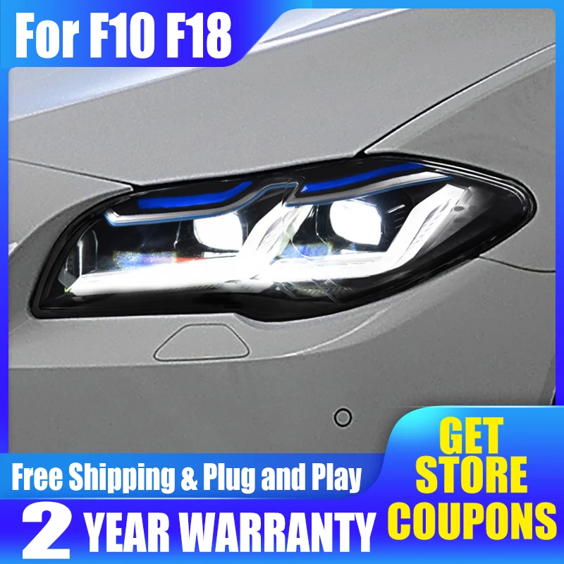 ALL-LED-Head-Lamp-For-BMW-F10-F18-2011-2017-Headlights-LED-DRL-Running ...