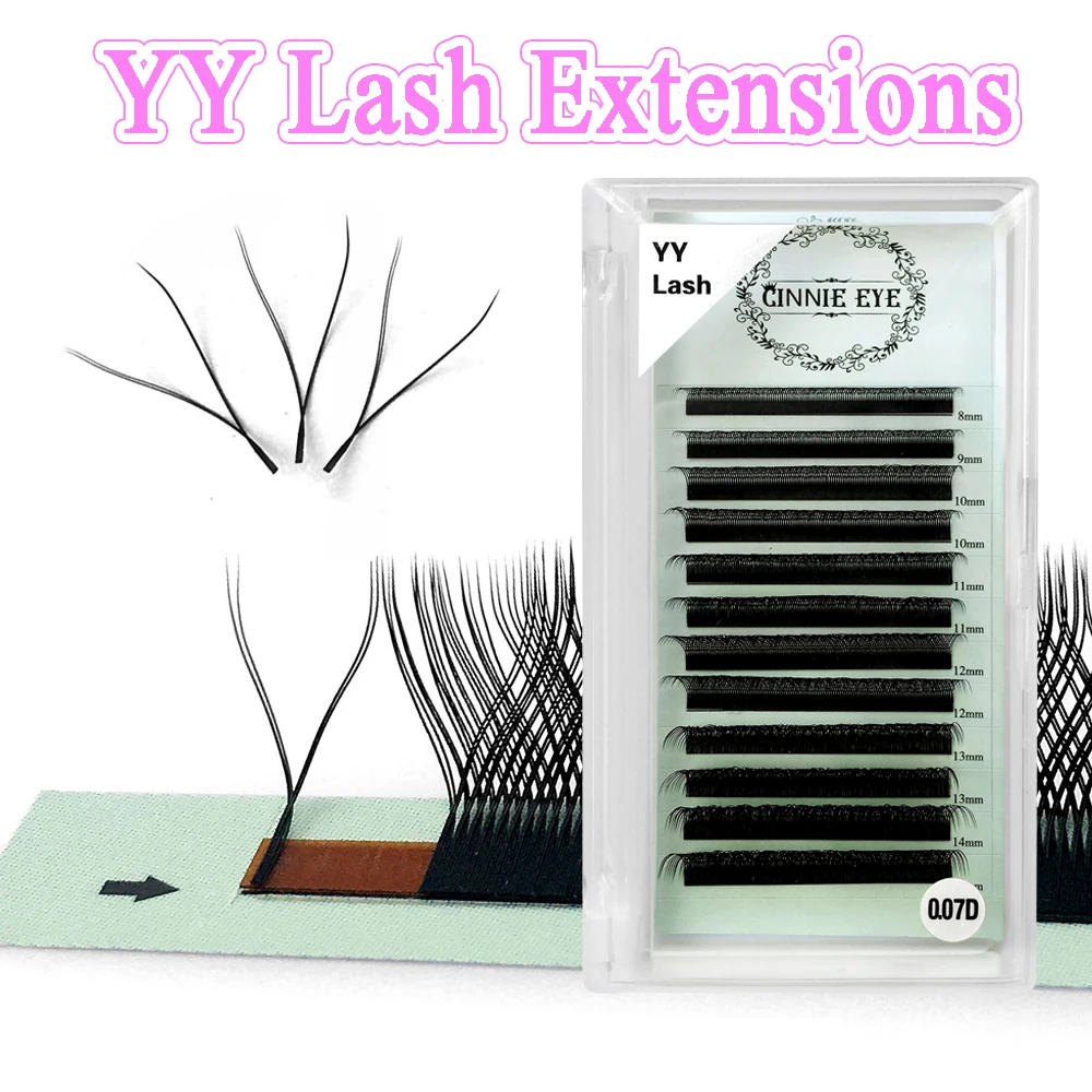 YY-Eyelash-L-Curl-2D-Y-False-Lash-Extensions-C-D-CC-Ready-Made-Lashes ...