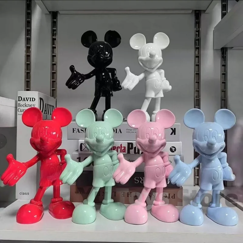 Disney-figura-de-Mickey-Mouse-de-resina-figura-de-acci-n-de-postura-de ...