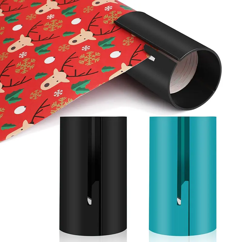 1Pc-Wrapping-Paper-Cutter-Sliding-Christmas-Gift-Wrap-Cutter-Tool-Tube ...