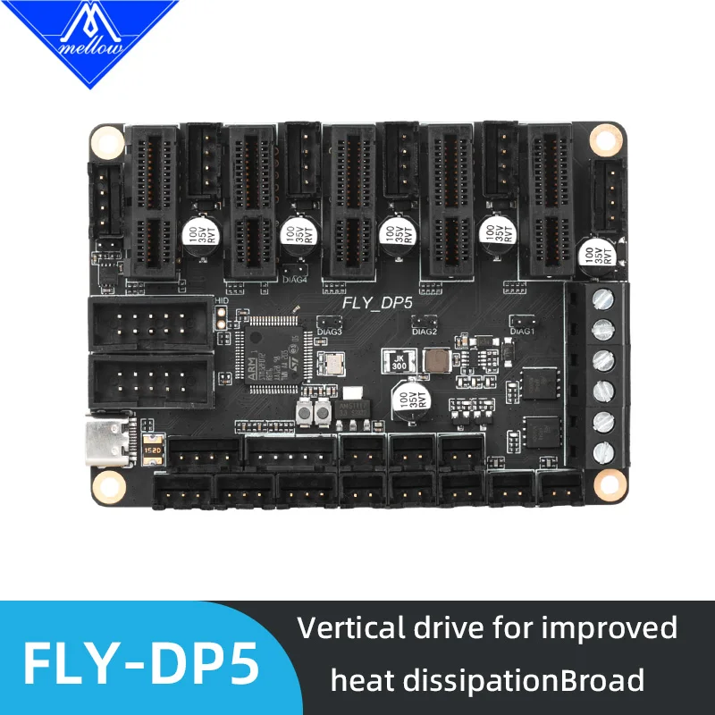 Mellow-Fly-DP5-Control-Board-32-bit-ARM-Chip-PCIe-RGB-Driver-CAN-Bus ...