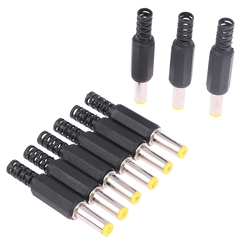 High Quality 10pcs DC Power Male Plug 5.5*2.1*14MM Adapter Connector ...