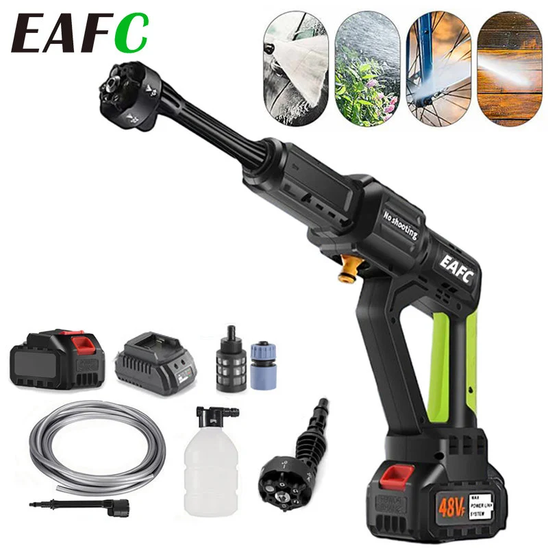 30000mAh Brushless High Pressure Car Washer 200Bar Spray Water Gun ...
