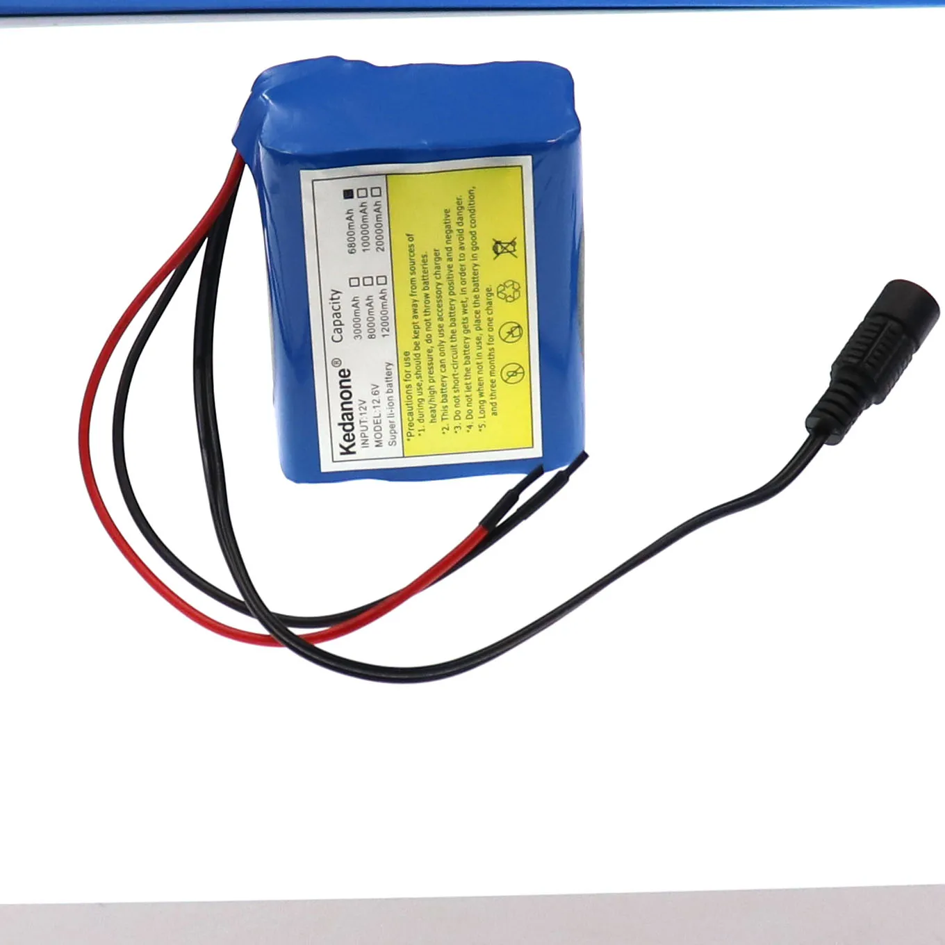 새로운 오리지널 12V 6.8 Ah 6800mAh 18650 충전식 배터리 12V, BMS 리튬 배터리 팩 보호 보드 + 12 ...