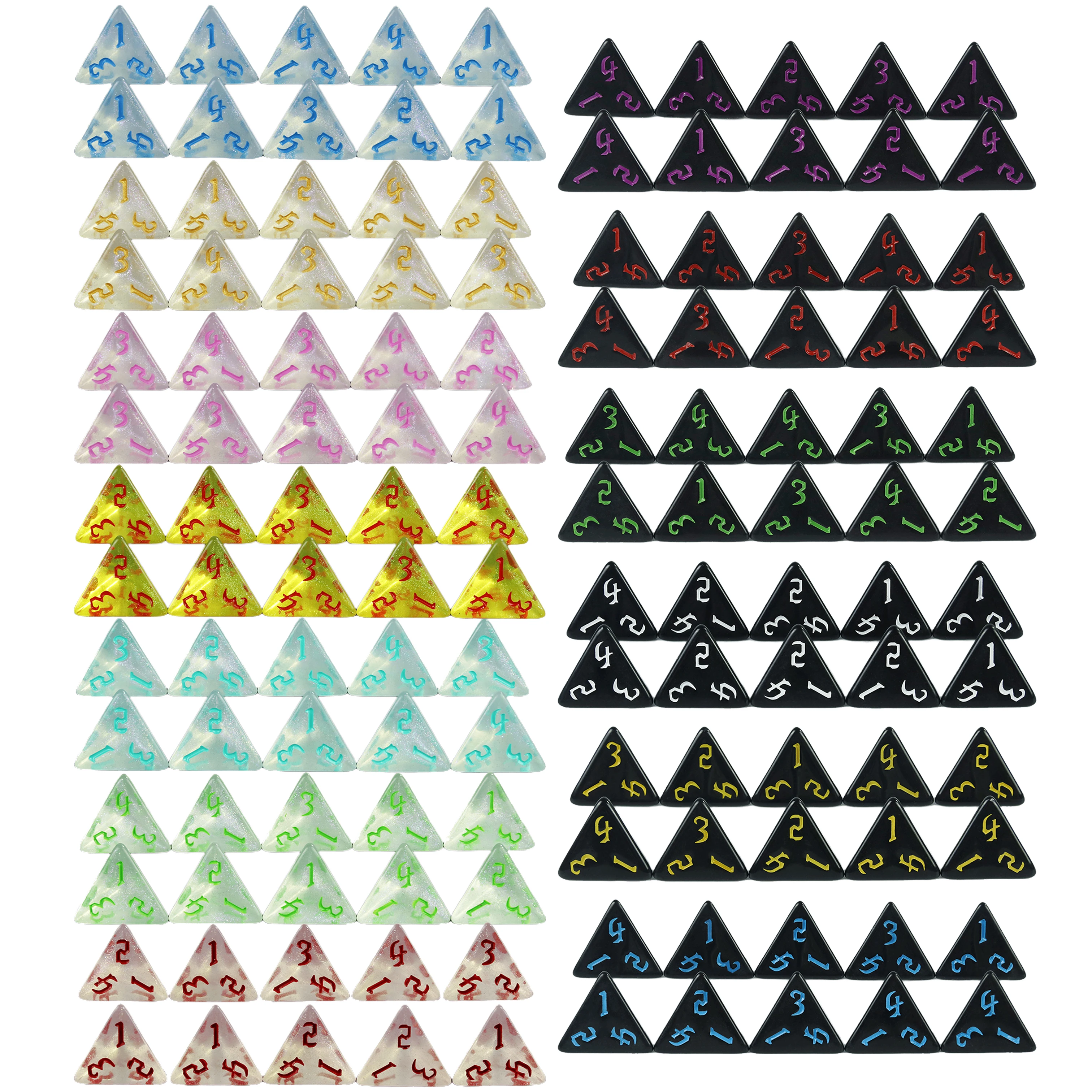 D4-Dice-DND-Set-Resin-Dice-High-Quality-D4-Dice-Colourful-Numbers ...