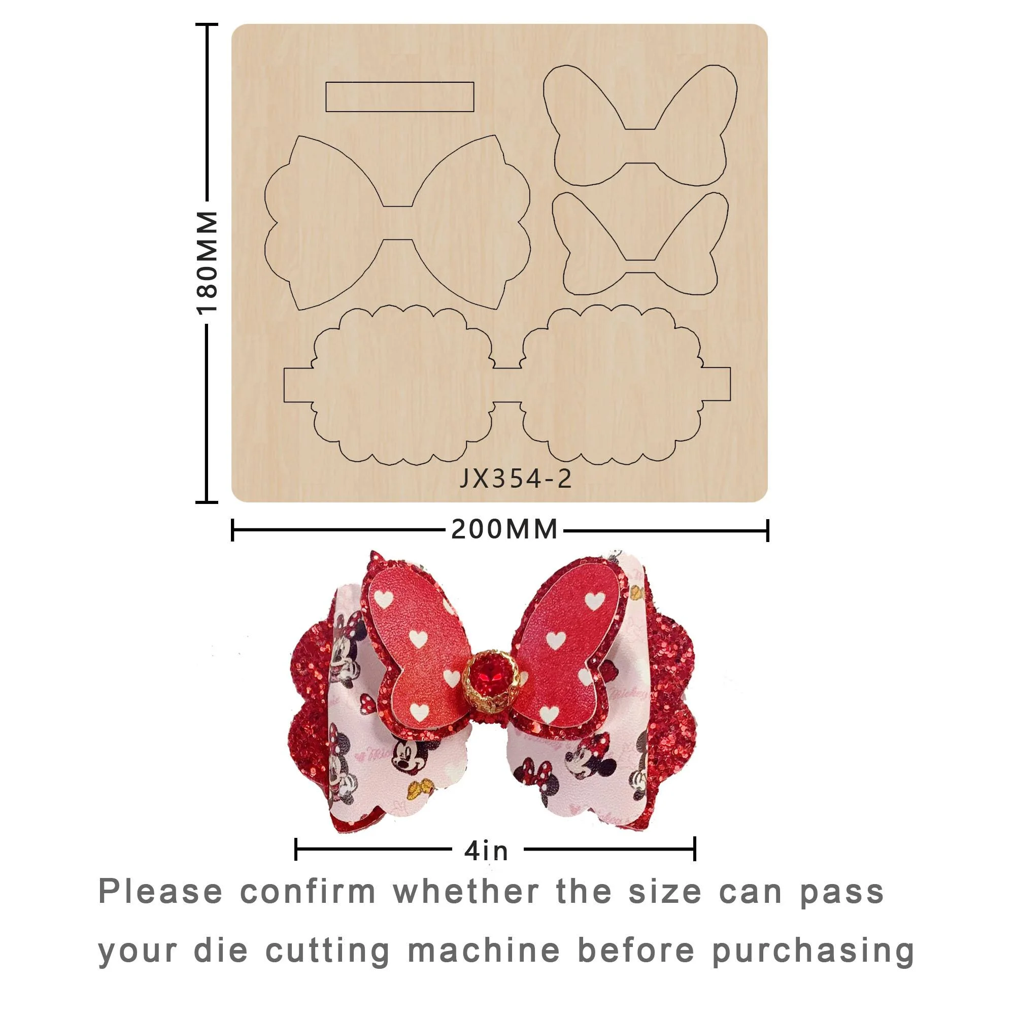 New Bow Cutting Dies DIY Handcraft Wood Die Cutter Scrapbooking Stencil ...