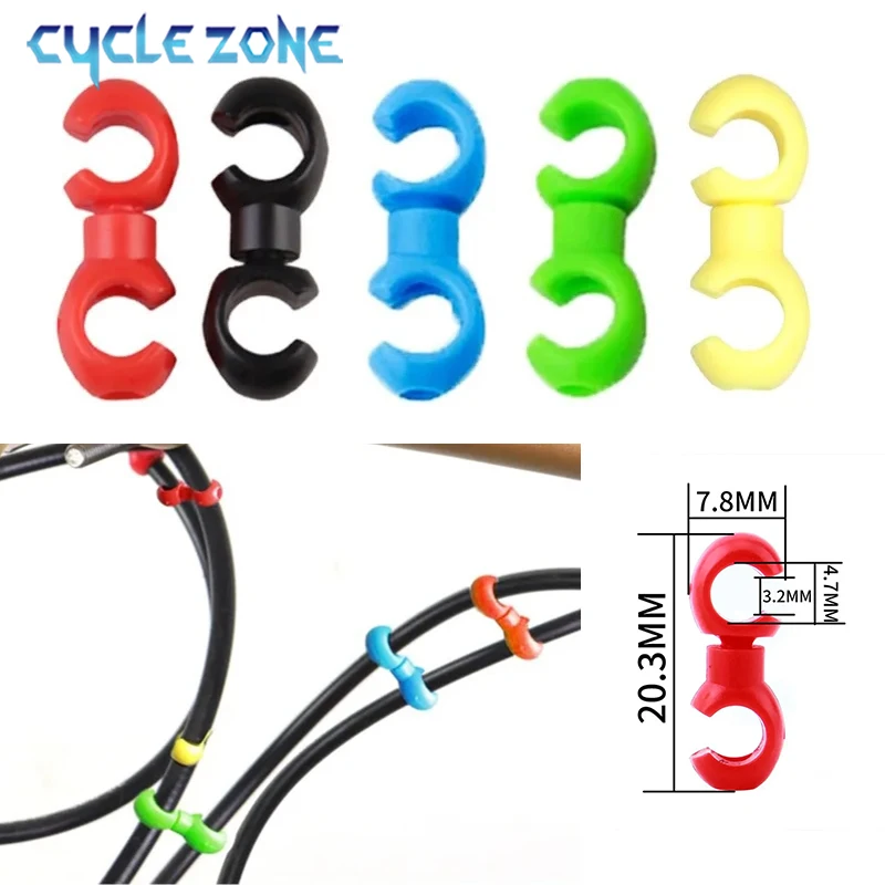 10pcs/set Bike Cross Line Clips S-Shaped Cross Cable Clips for Bicycle ...