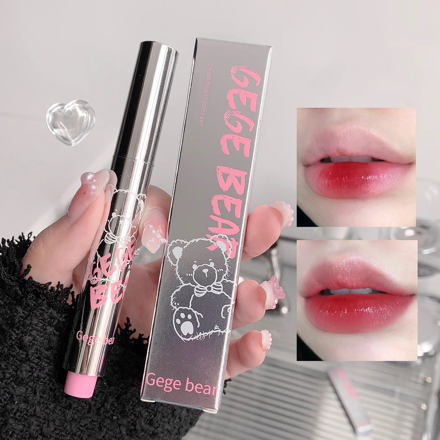 Gege-Bear-Translucent-Crystal-Jelly-Lipstick-Pen-Moisturizing-Water-Light-Mirror-Solid-Lip-Jelly ...