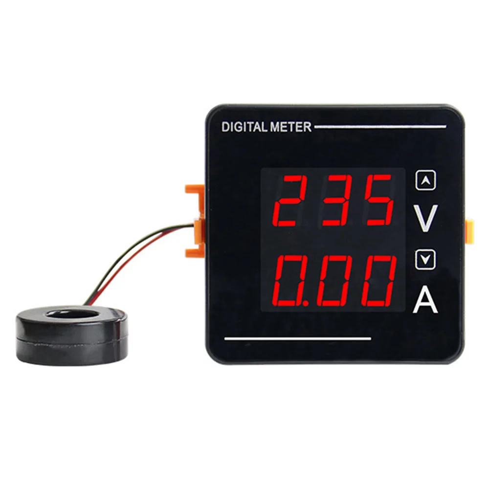 AC-Ammeter-Voltmeter-Three-Display-Current-Voltage-Frequency-Meter-AC50 ...