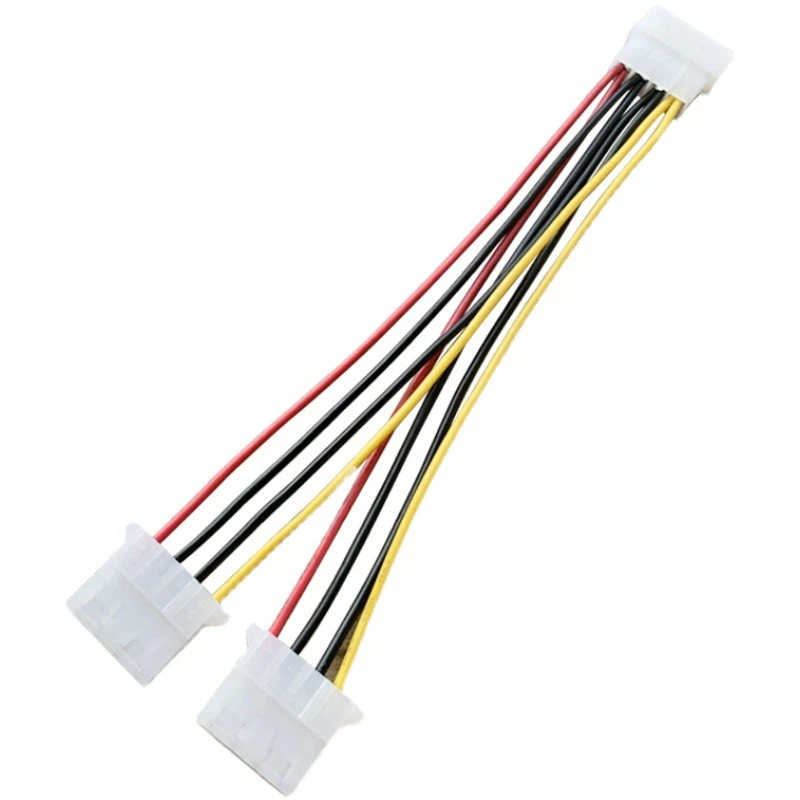 Power Splitter Cable Adaptor 4 Pin Molex Male Power To 2x IDE 4 Pin ...