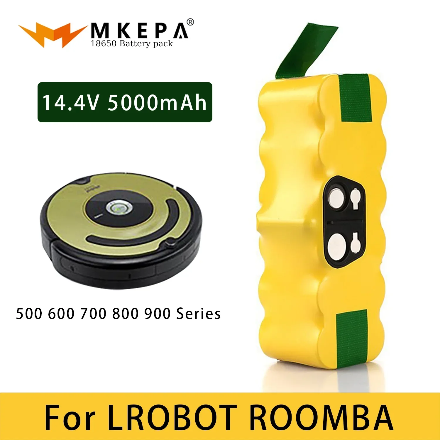 14-4V-5000mAh-Robot-Vacuum-Cleaner-Battery-for-IRobot-Roomba-500-600 ...