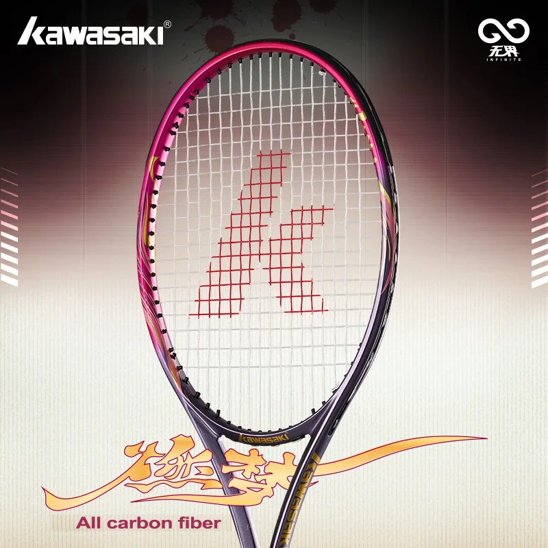 Kawasaki Professional Tennis Racket Carbon Fiber 104sqin Oversize Head ...