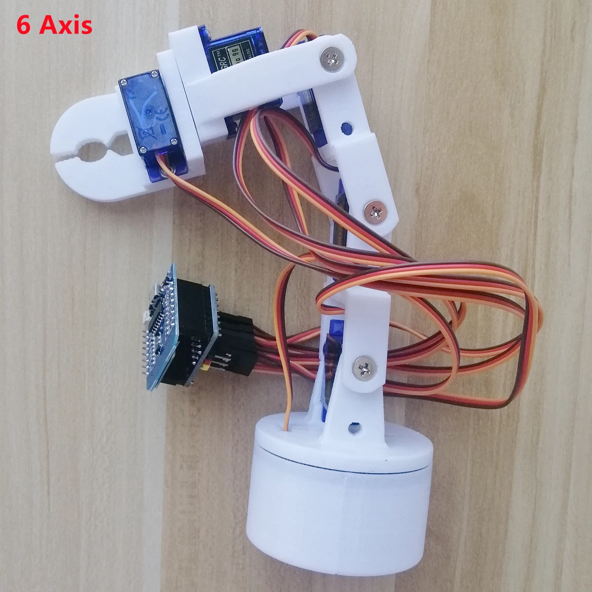 로봇 암 5 축 6 축 로봇 암 아크릴 기계식 팔 조작기 클로 Ts90a 마이크로 서보 Arduino Esp8266 Wifi