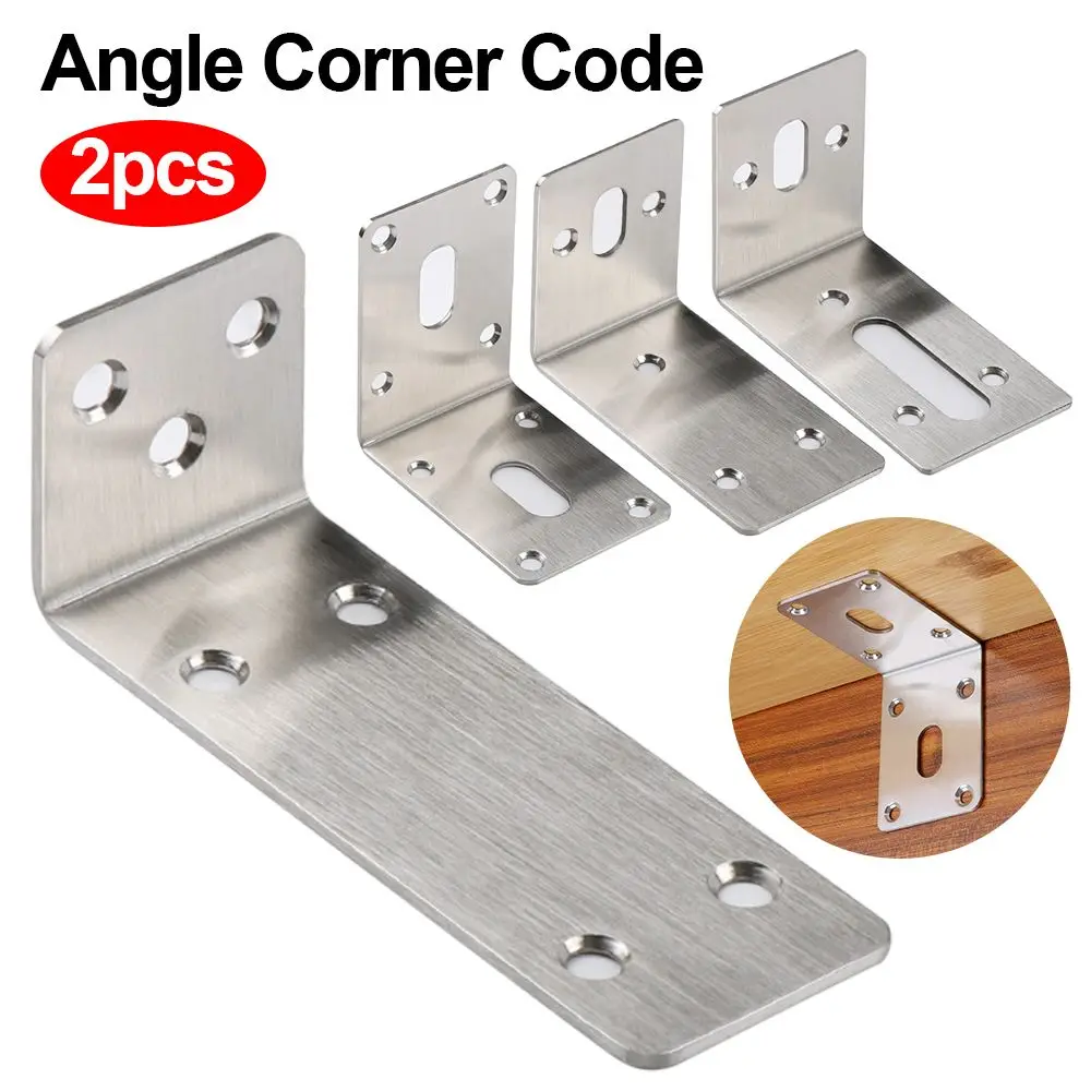 Stainless-Steel-Angle-Corner-Brackets-Fasteners-Protector-Corner-Stand ...