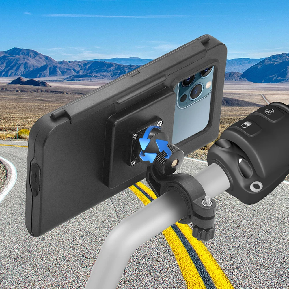 Motorcycle-Bike-Mobile-Phone-Holder-Support-IP67-Waterproof-Touch ...