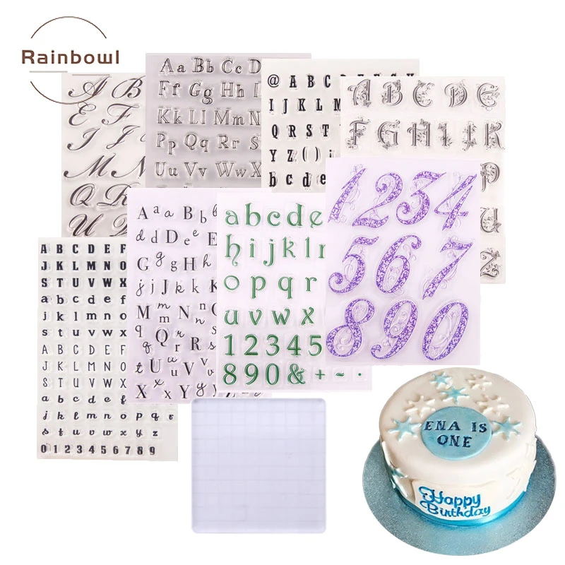40 Pcs Alphabet Letter Number Fondant Cake Biscuit | Letter Cutters ...