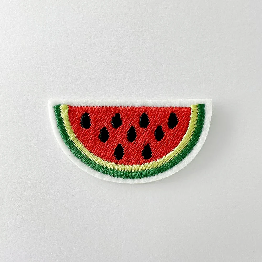 Watermelon Cloth Patch Badge Embroidered Cute Badges Abstract Iron on ...