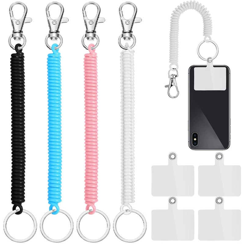 Correia-de-telefone-retr-til-Coil-Springs-com-Tether-Patch-Corda-de ...