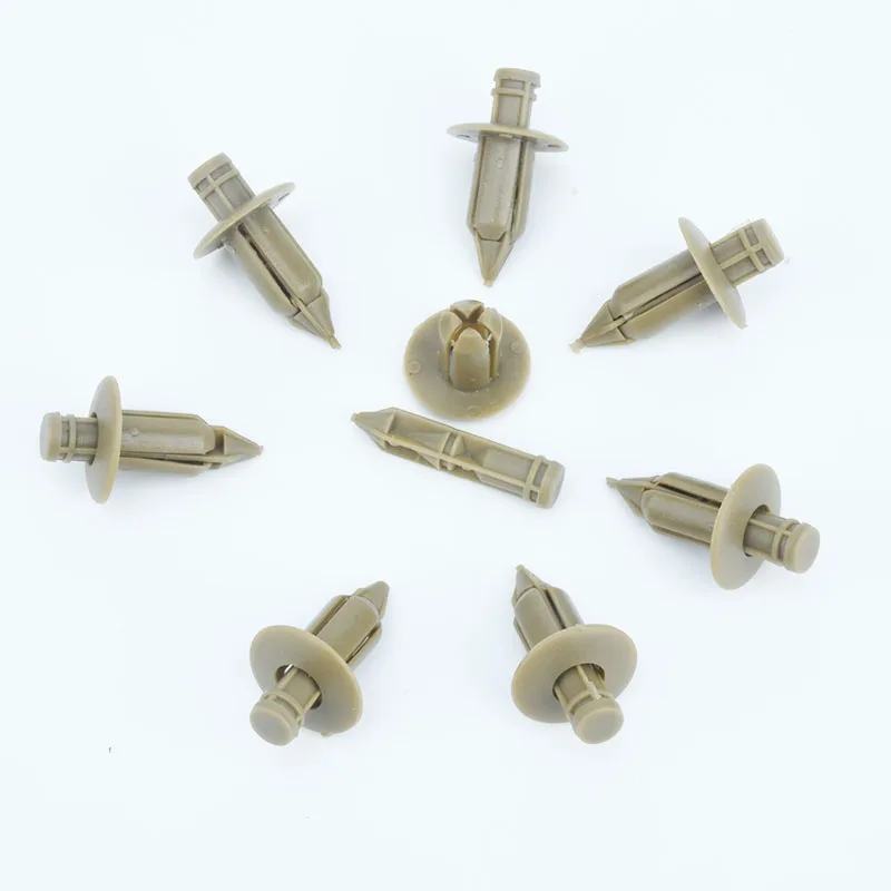50Pcs Plastic Rivet Trim Panel Fastener Clips Door Retainer Fixed ...