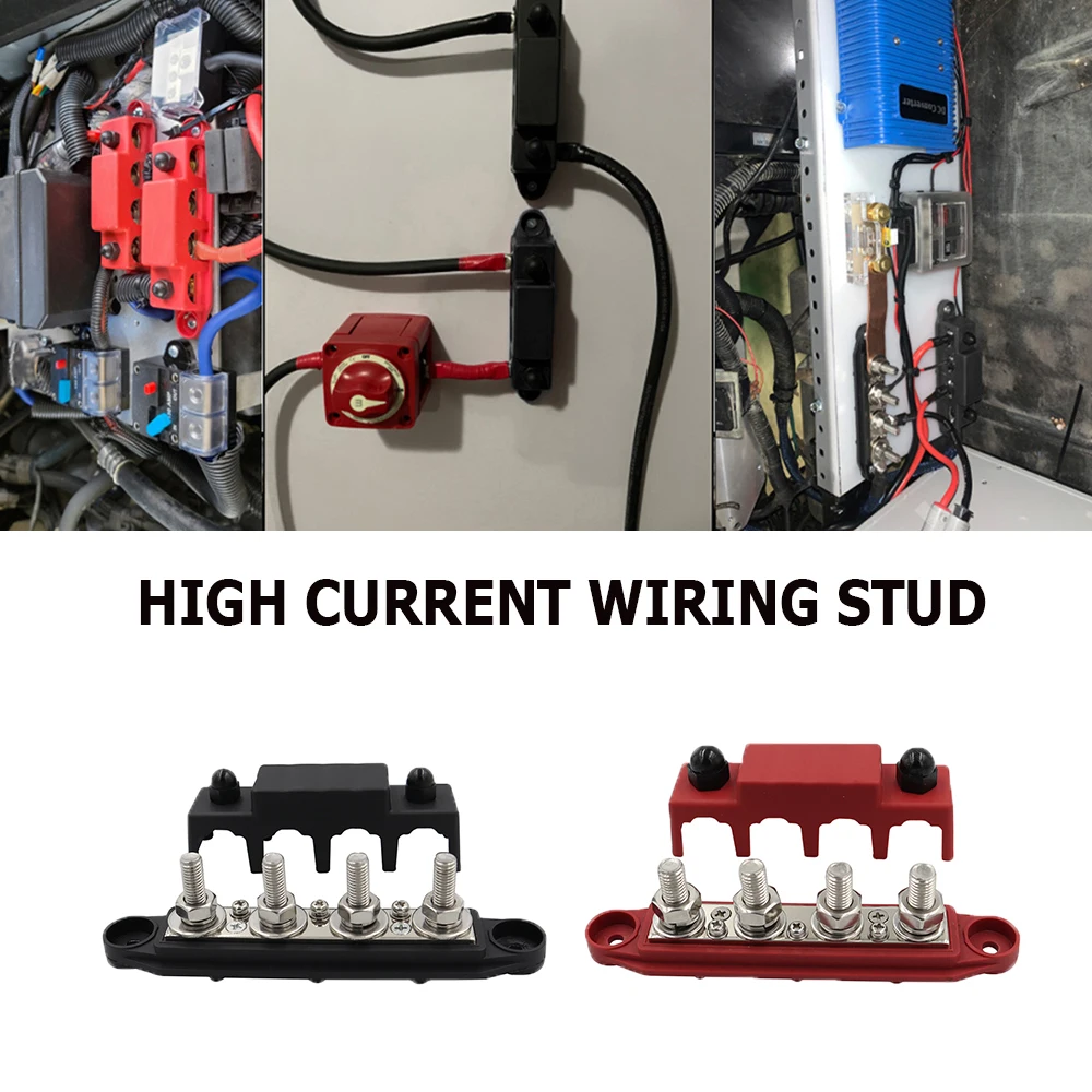4-Post-M8-M10-Power-Distribution-Block-Terminal-Screw-Bus-Bar-High ...