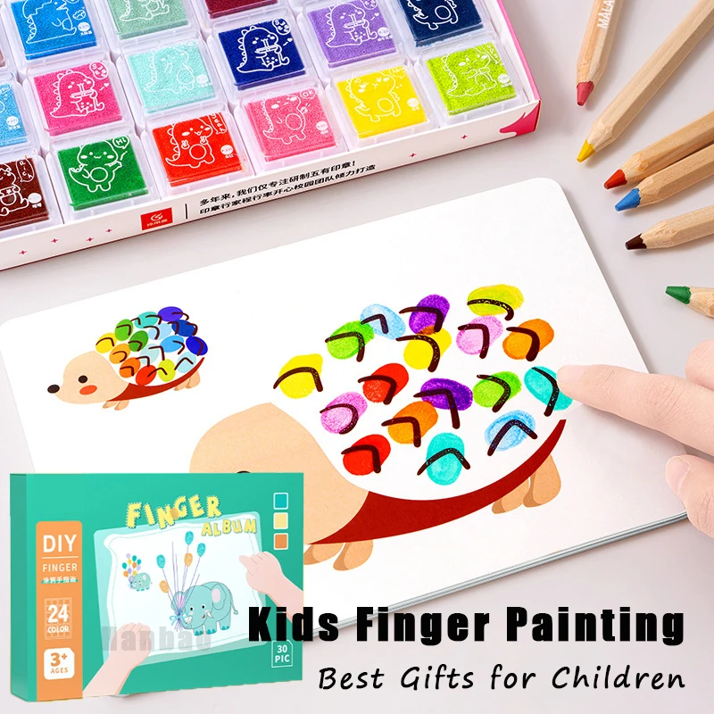 Kids-Finger-Painting-Coloring-Graffiti-Painting-Washable-Early ...
