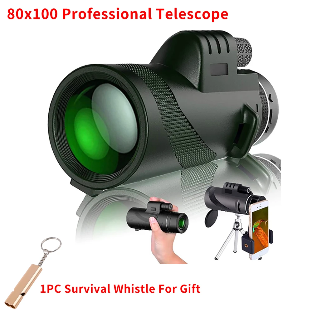 HD-80x100-Professional-Telescope-Monocular-Powerful-Binoculars-Long ...