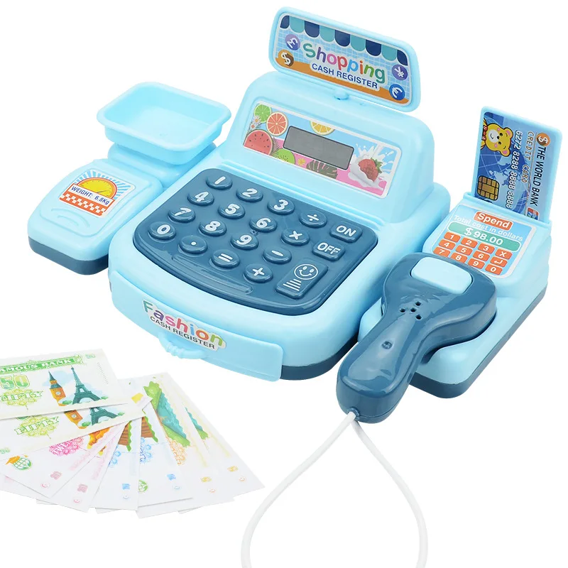Cashier-Toy-Cash-Register-Playset-Supermarket-Checkout-Toy-With-Sound ...