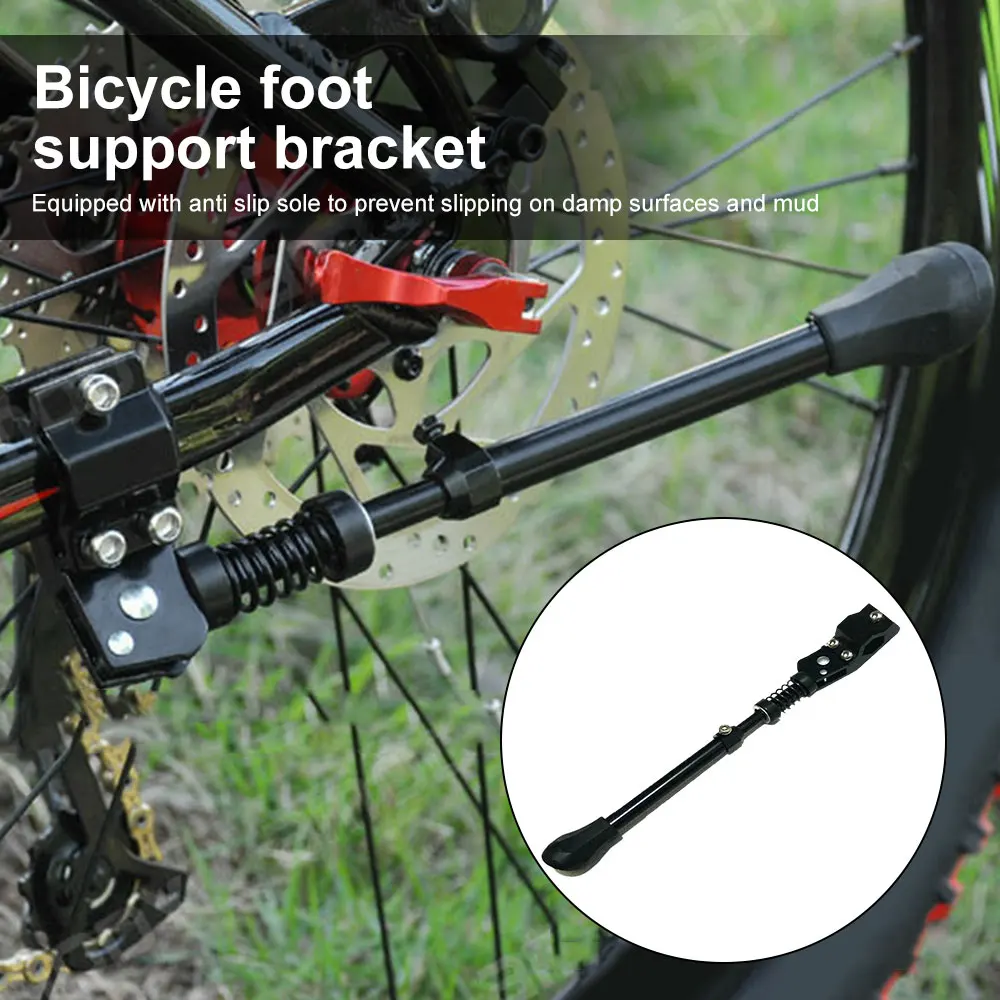 26-36cm-MTB-Road-Bike-Parking-Rack-Adjustable-Bicycle-Kickstand-Aluminum-Side-Kick-Stand-Foot ...