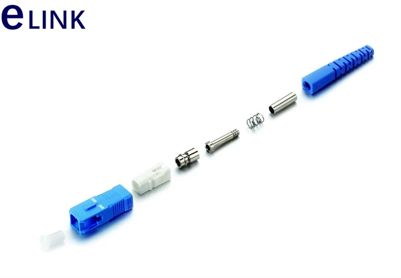 New Model 1000pcs SC fiber connector Kit with ferrule for drop cable SM ...