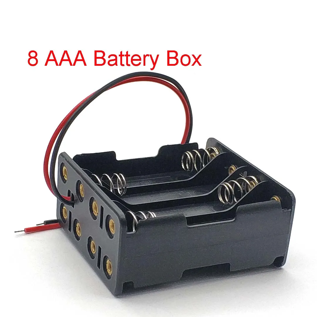 8-Slot-AAA-Battery-Case-Battery-Box-AAA-Battery-Holder-with-Leads-with ...