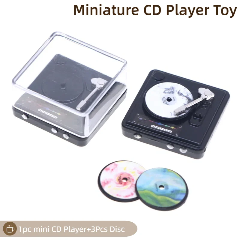 1Set Miniature CD Player Disc Player Home Model Decor Toy Doll House ...