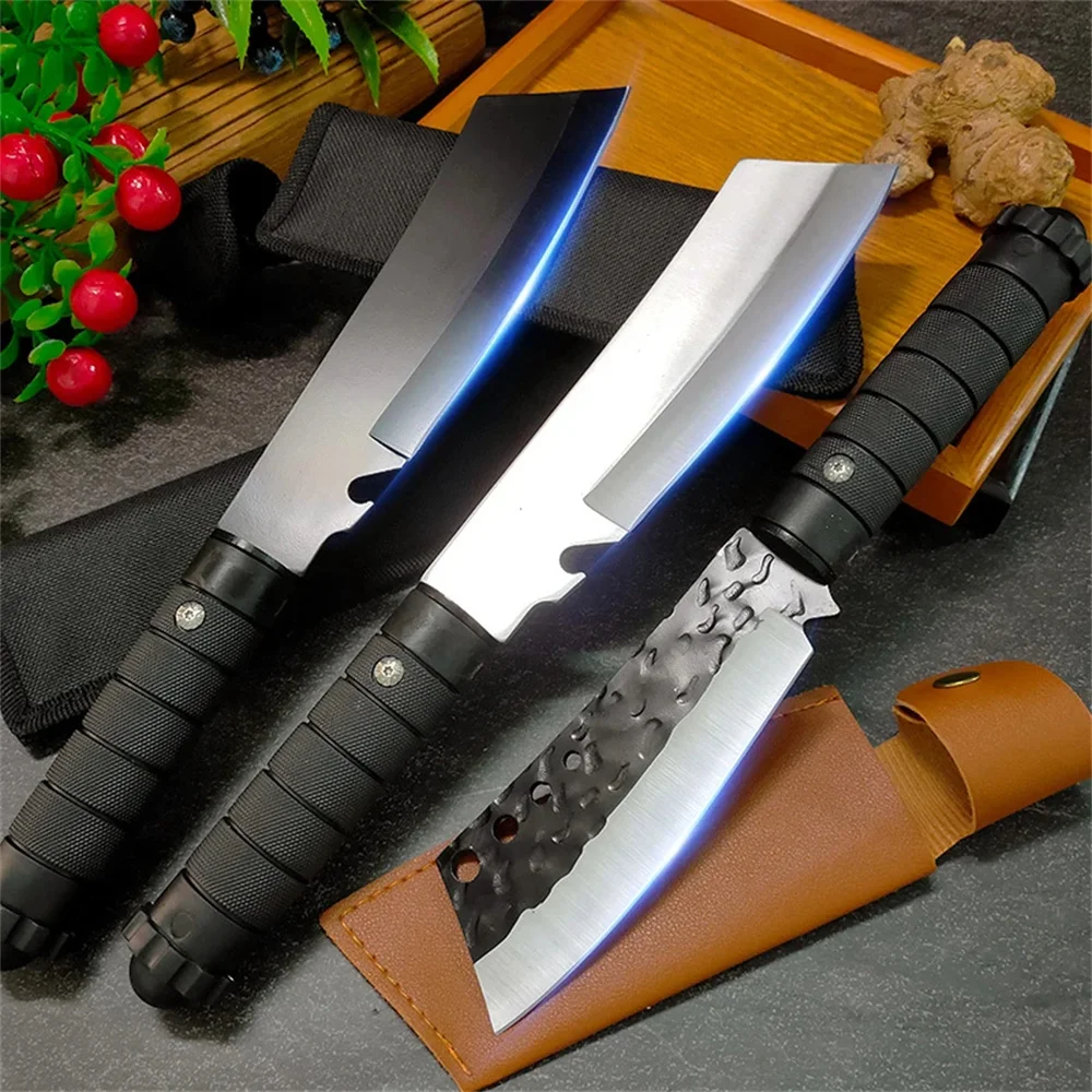 Kitchen-Cleaver-Meat-Slicing-Knife-Handmade-Forged-Chef-Cutter ...