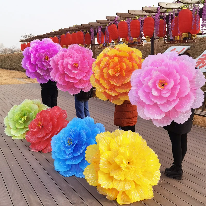 Peony Flower Umbrella Dance Umbrella Kindergarten Performance Props ...