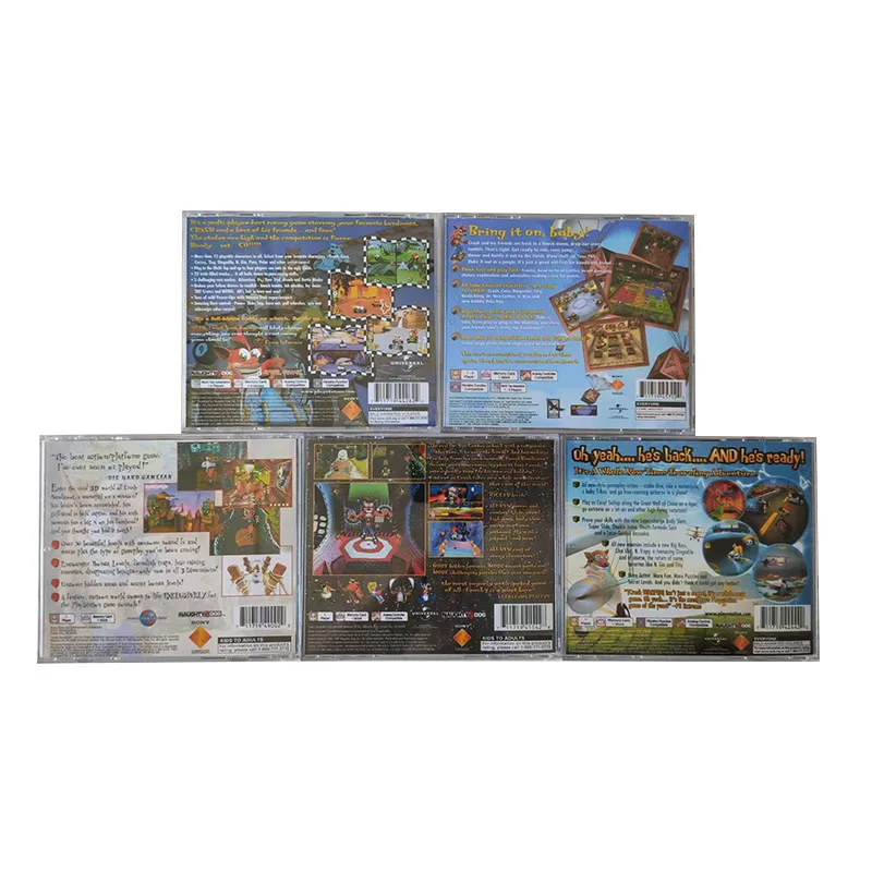 PS1 Copy Game Disc Crash Bandicoot Series Unlock Console Station 1 ...