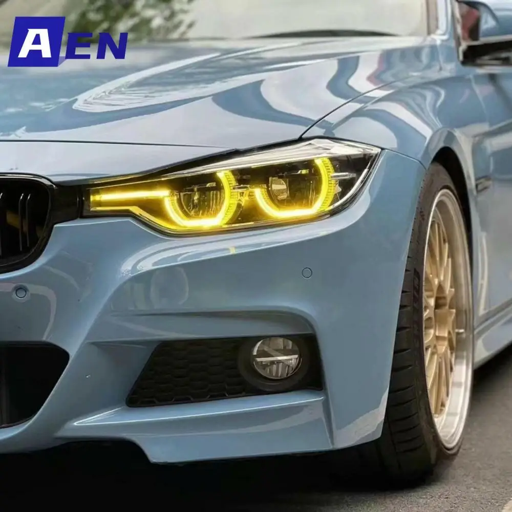 F30-Yellow-DRL-Angel-Eyes-Modules-For-2016-2017-2018-BMW-3-Series-320I ...