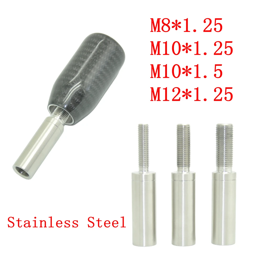 Stainless-Steel-Gear-Shift-Knob-Extender-Extension-Lever-M8-10-12-1-25 ...