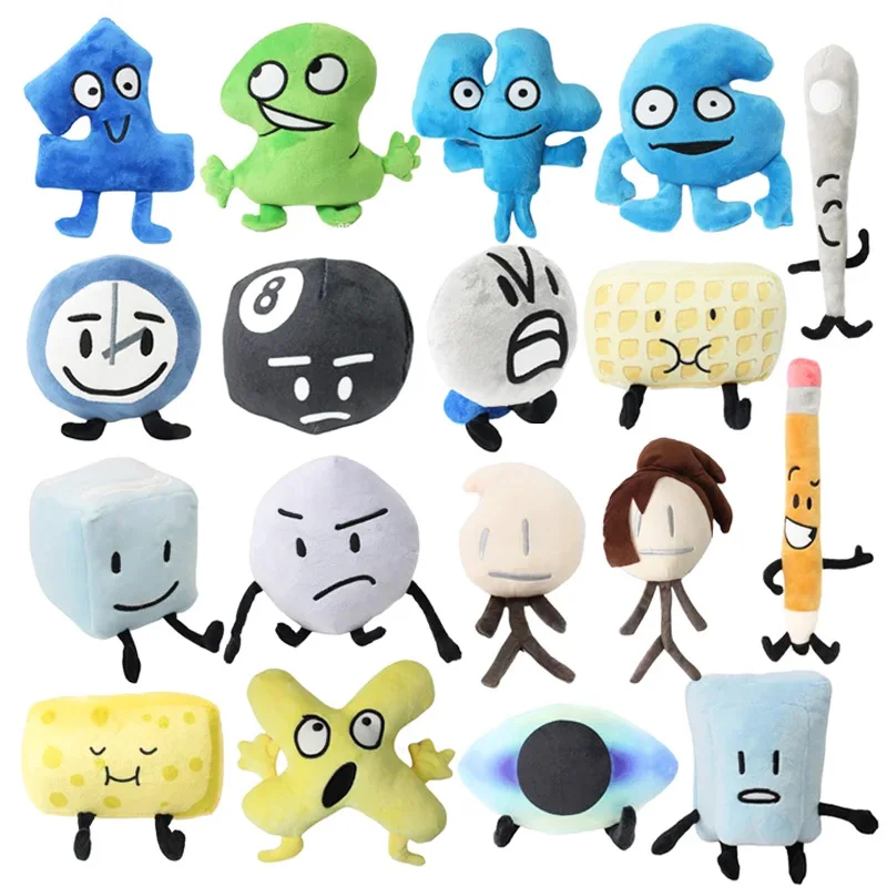 New-Arrival-Battle-For-Dream-Island-Plush-Toy-BFDI-One-Two-Four-X ...