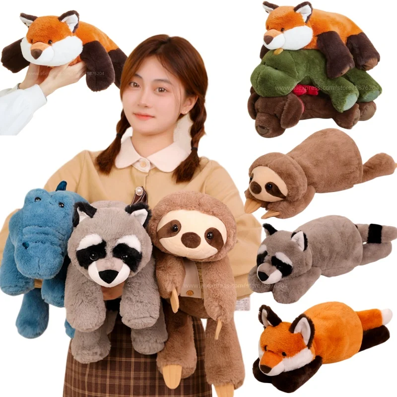45-70cm-Super-Soft-Lazy-Fluffy-Plush-Stuffed-Animals-Plushie-Raccoon ...