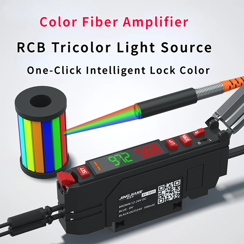 Identify-Color-Fiber-Amplifier-BV-501S-Color-Code-Photoelectric-Sensor ...
