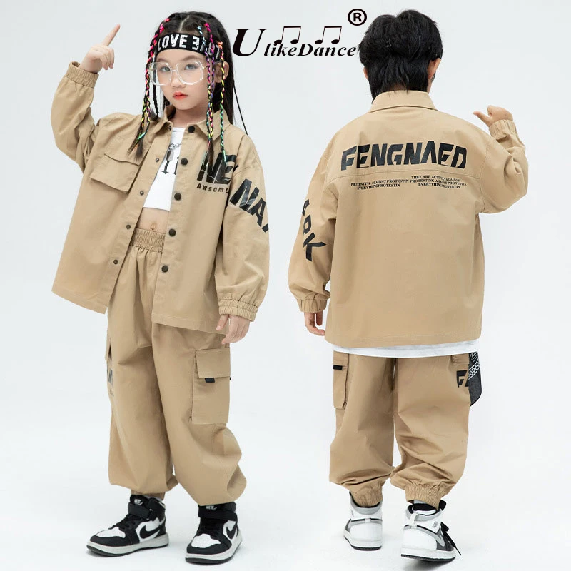 Boy-Street-Dance-Outfit-Girls-Hip-Hop-Costumes-Kid-Streetwear-Stage ...