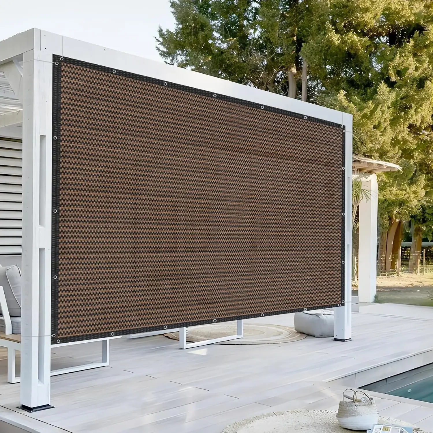 Privacy-Screen-fence-200GSM-Heavy-Duty-Sun-Protection-Pergola-Shade ...