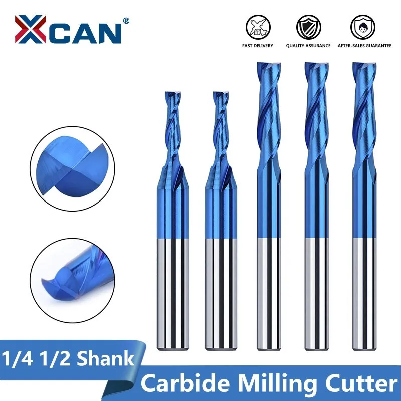 1 Flute Spiral Milling Cutter | Spiral Router Bits 1 2 Shank - Two ...