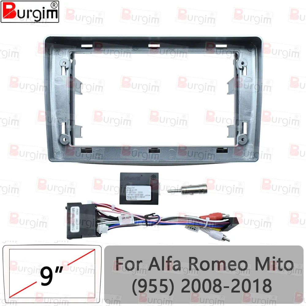 Car Radio Fascias Frame For Alfa Romeo MITO (955) 2008-2018 9 inch ...