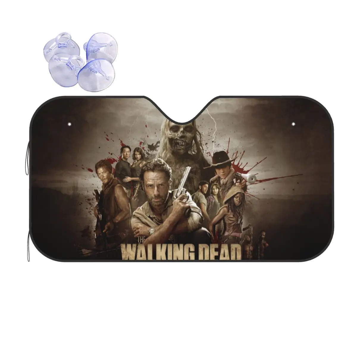 The-Walking-Dead-Zombies-parasol-parabrisas-de-pel-cula-de-terror-Rick ...